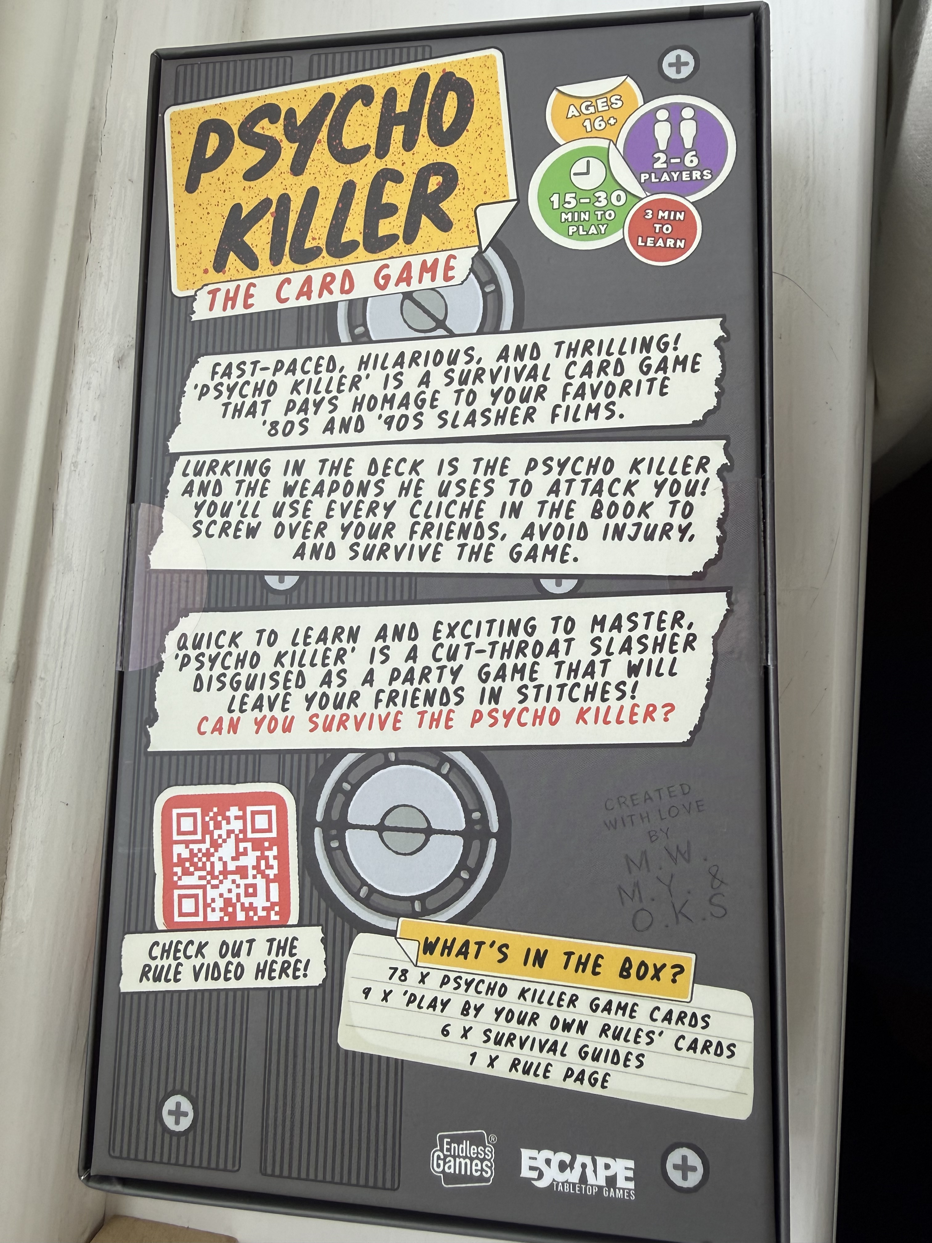 Psycho Killer Card Game – The Review Studio